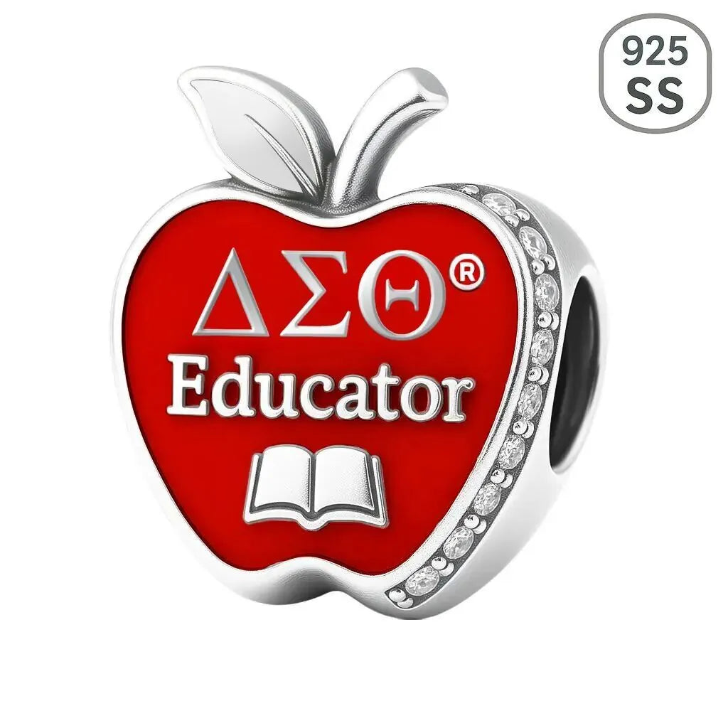 ΔΣΘ Educator Sterling Silver Charm (Fits Pandora) - Delta Sigma Theta ...
