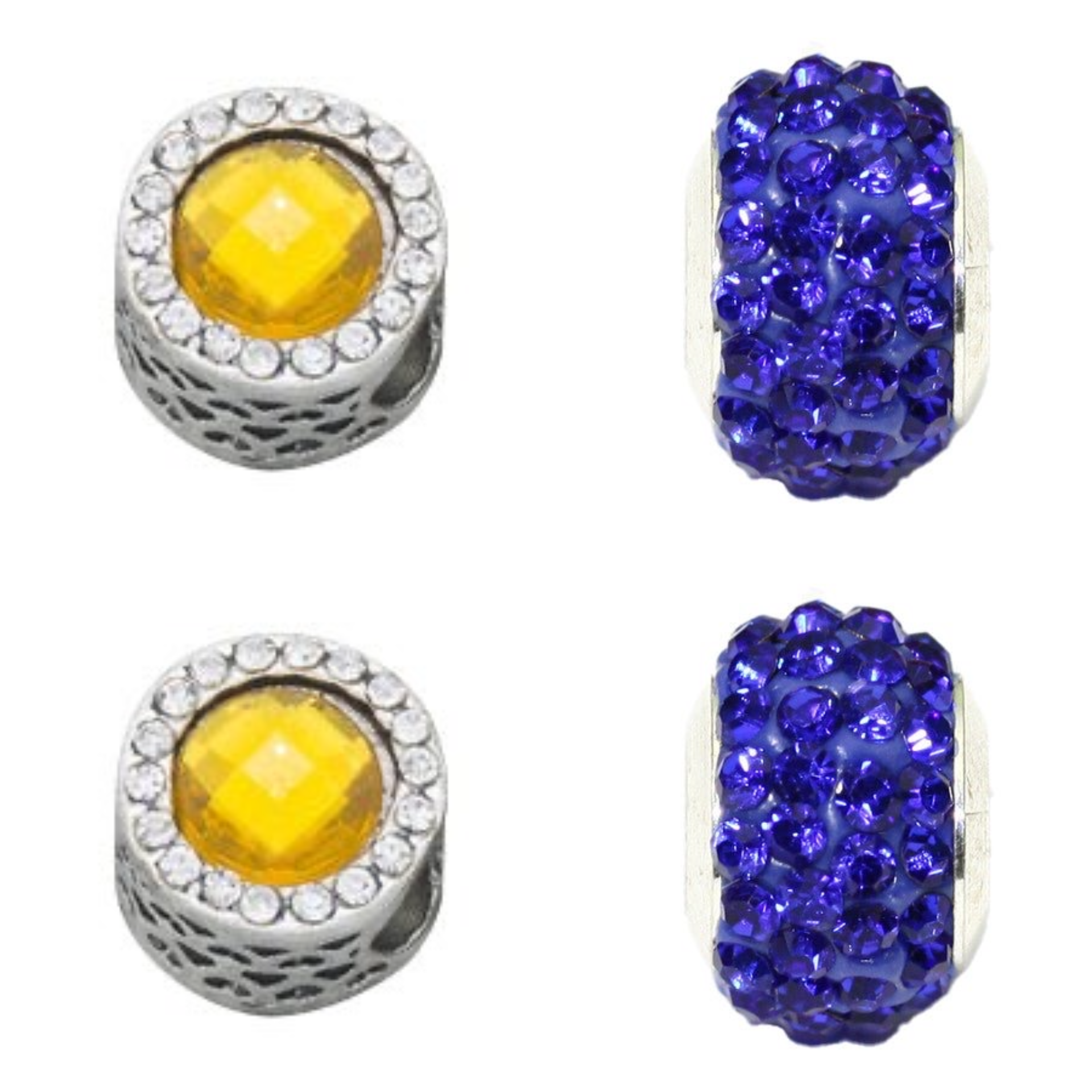 Gold Radiant and Blue Fireball Charm Set – Gratia Pearl