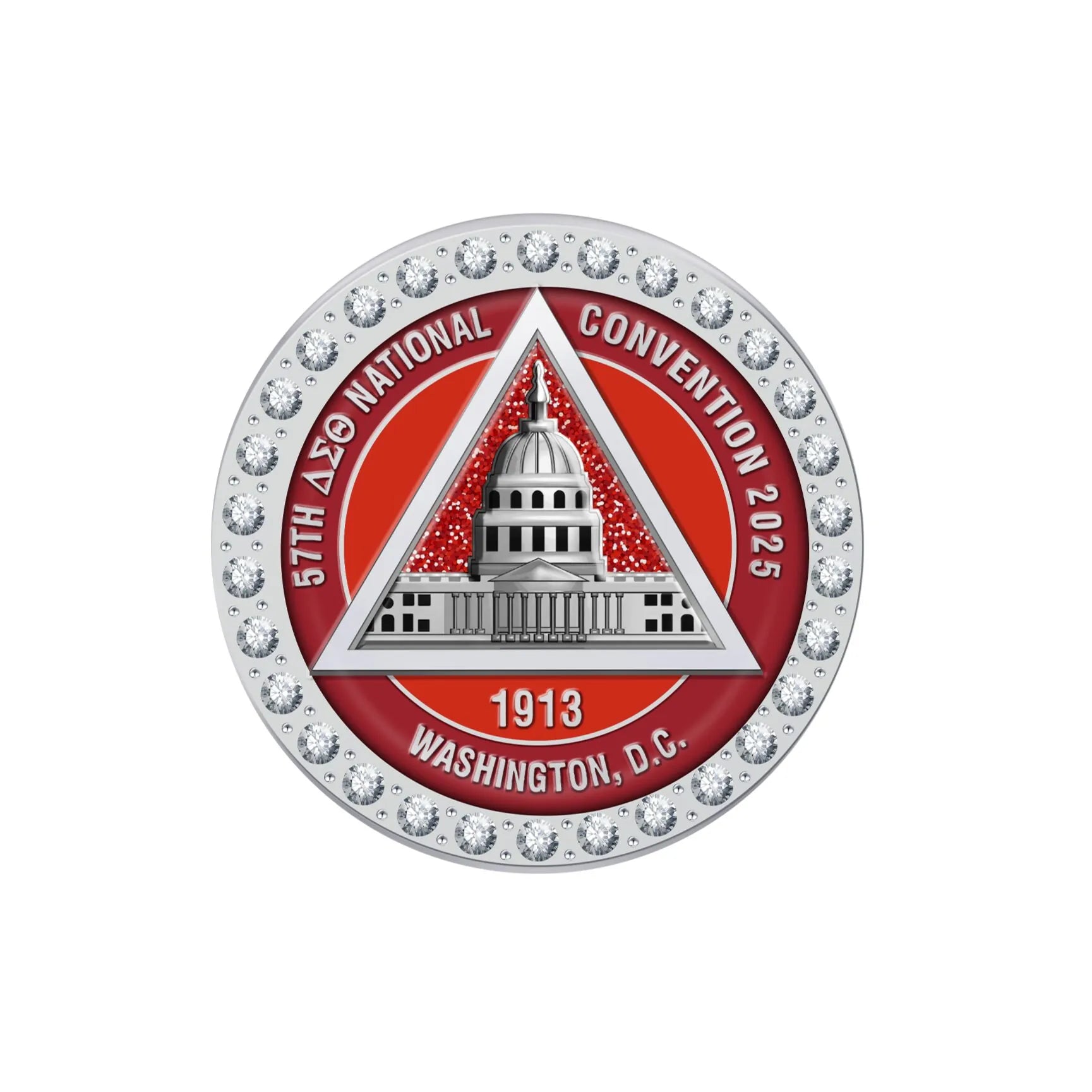 ΔΣΘ 2025 57th National Pin | Delta Sigma Theta | Gratia Pearl