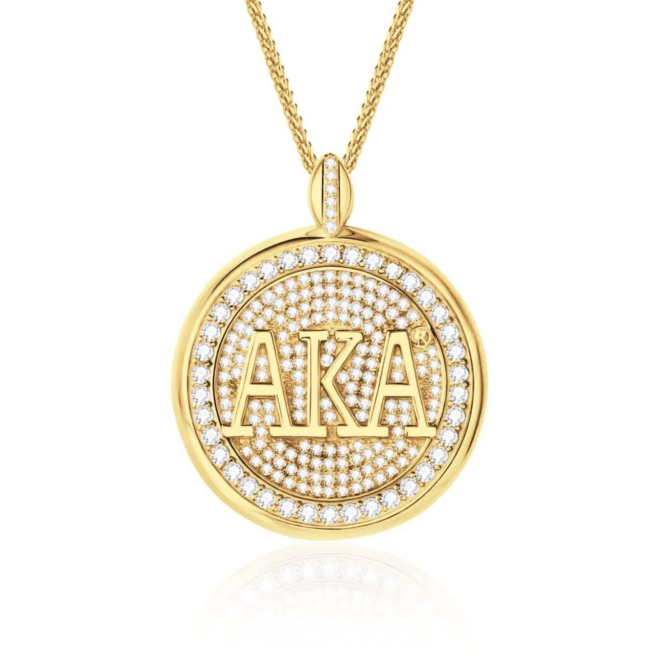 AKA Signature Medallion Gold Pendant (Chain Sold Separately) | AKA ...