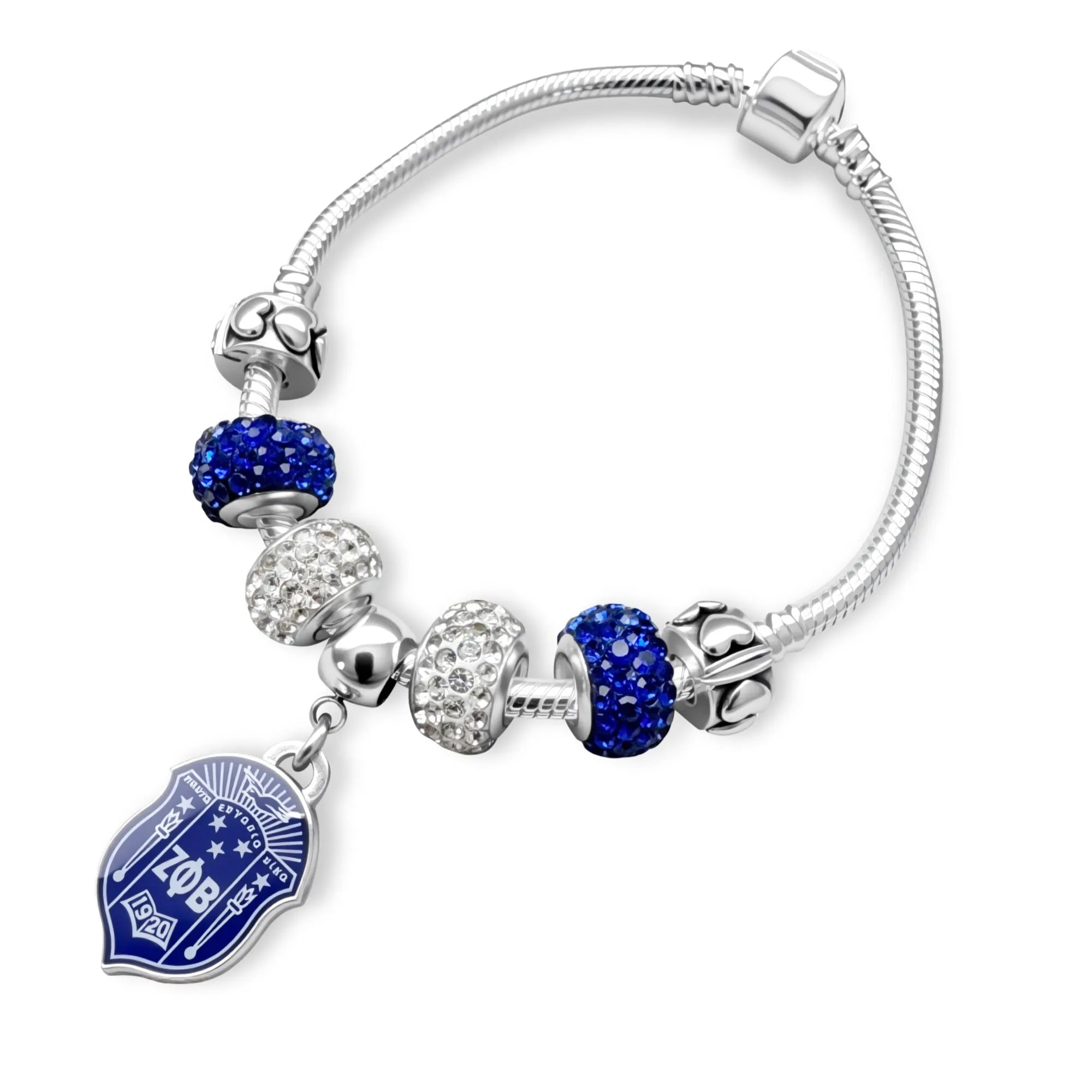 ZPHIB Starter Bracelet #1 | Shield | Zeta Sorority Bracelet | Gratia Pearl