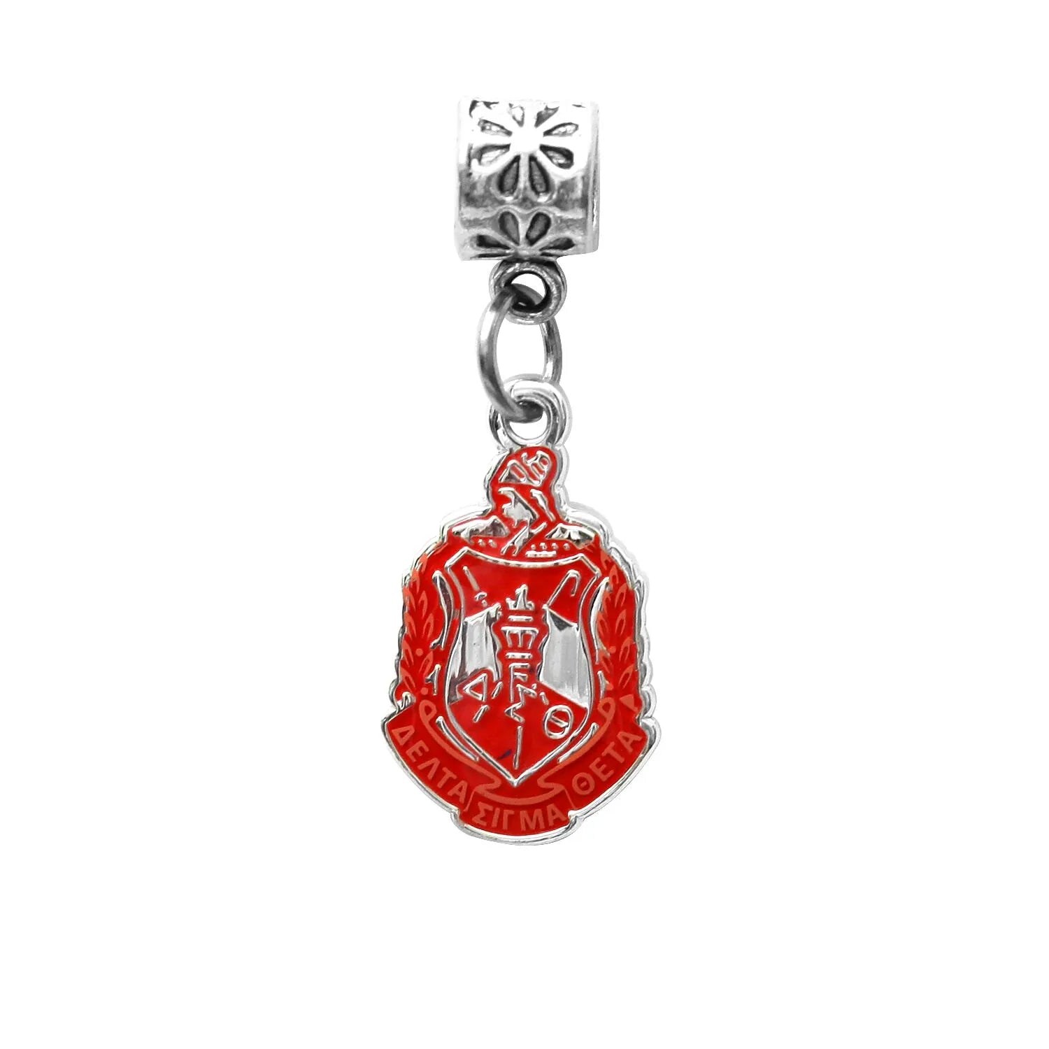 DST Silver Shield | DST Charm Fits Pandora | Gratia Pearl