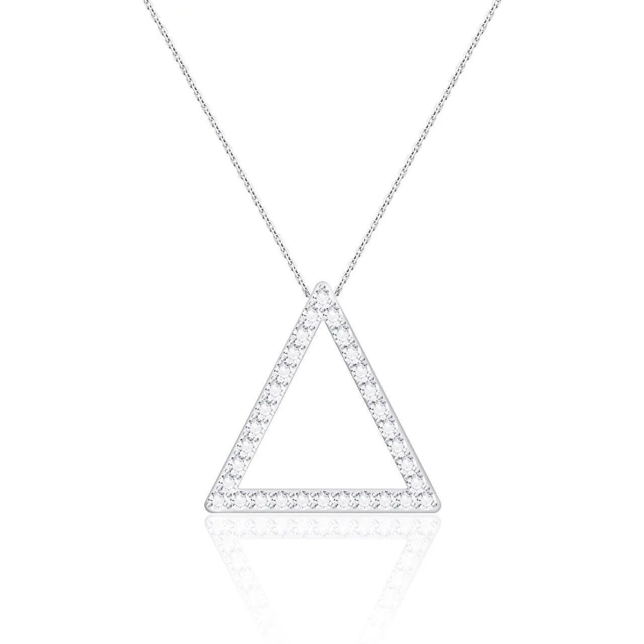 Delta Pyramid Sterling Silver Pendant -Delta Sigma Theta – Gratia Pearl