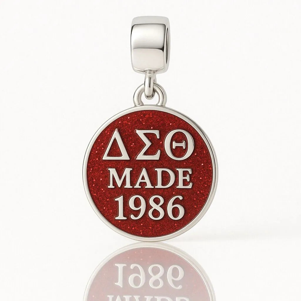 ΔΣΘ Made 1986 - Delta Sigma Theta Charm, Member Intake MIP, Fits ...