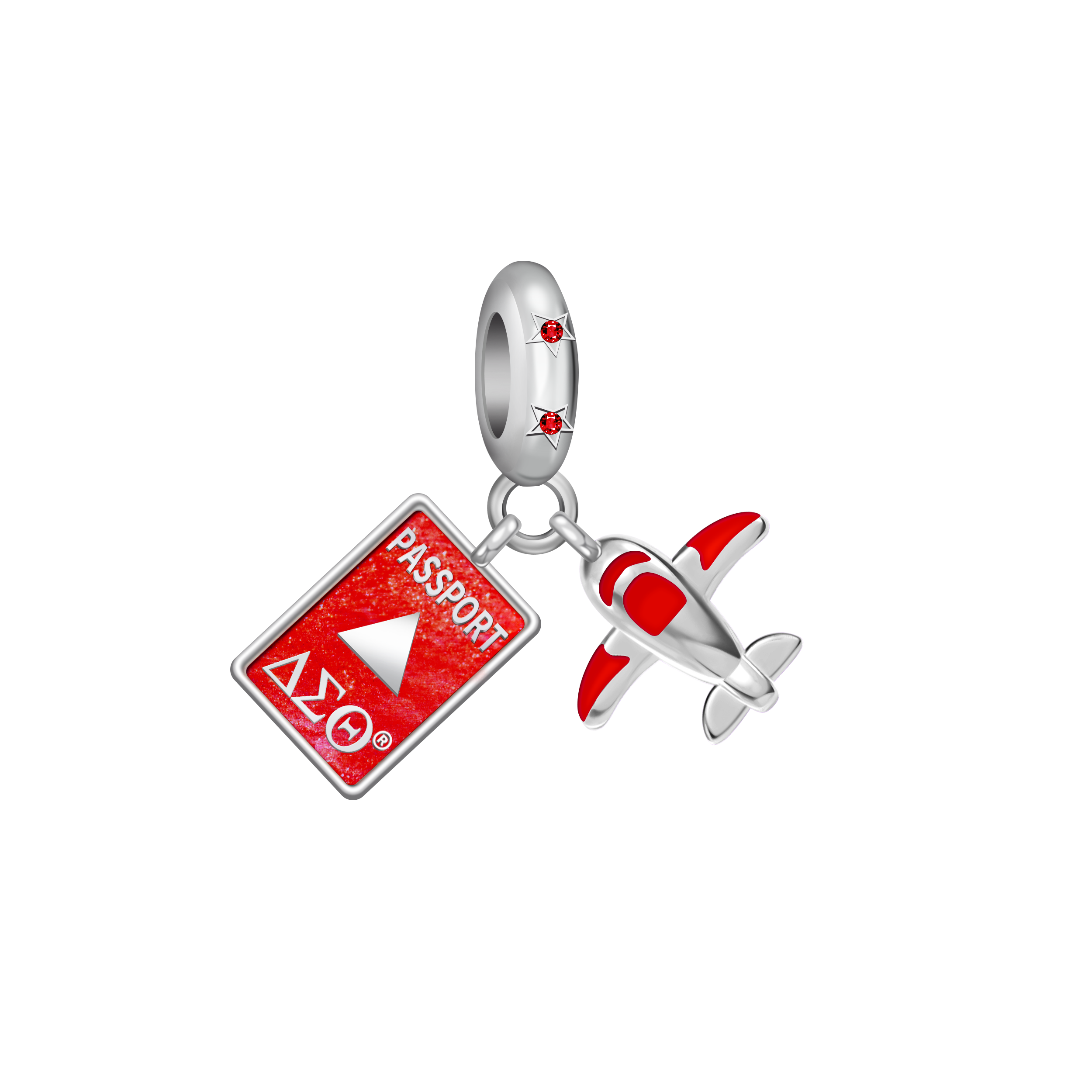 DST Sterling Silver Passport Charm - Delta Sigma Theta – Gratia Pearl