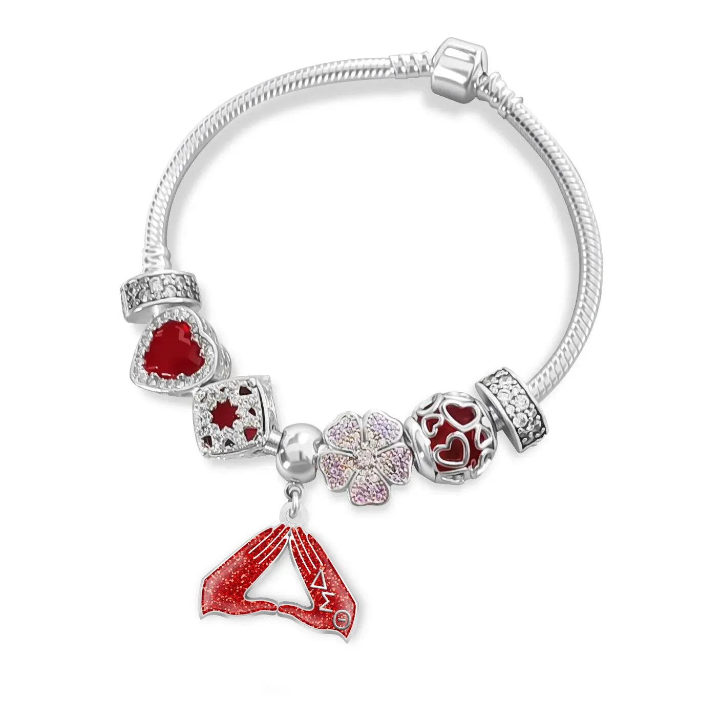 DST Starter Bracelet #2 | Hand Sign | DST Sorority Bracelet | Gratia Pearl