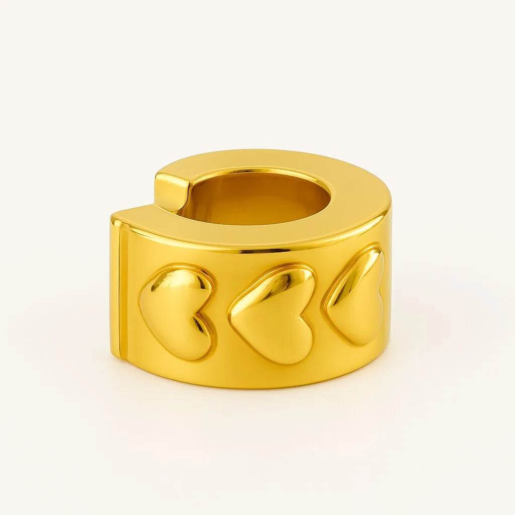Gold Heart Stopper | D9 Sorority Jewelry | Gratia Pearl