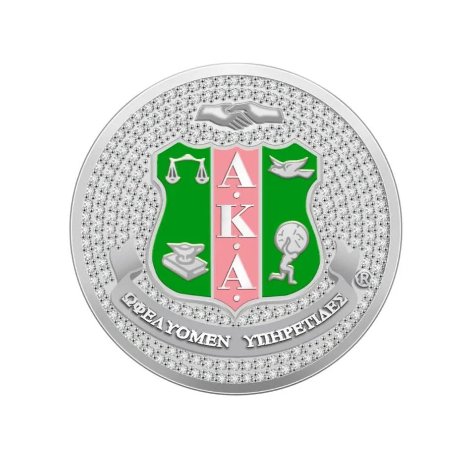 AKA Shield Brooch | AKA Sorority Jewelry | Gratia Pearl