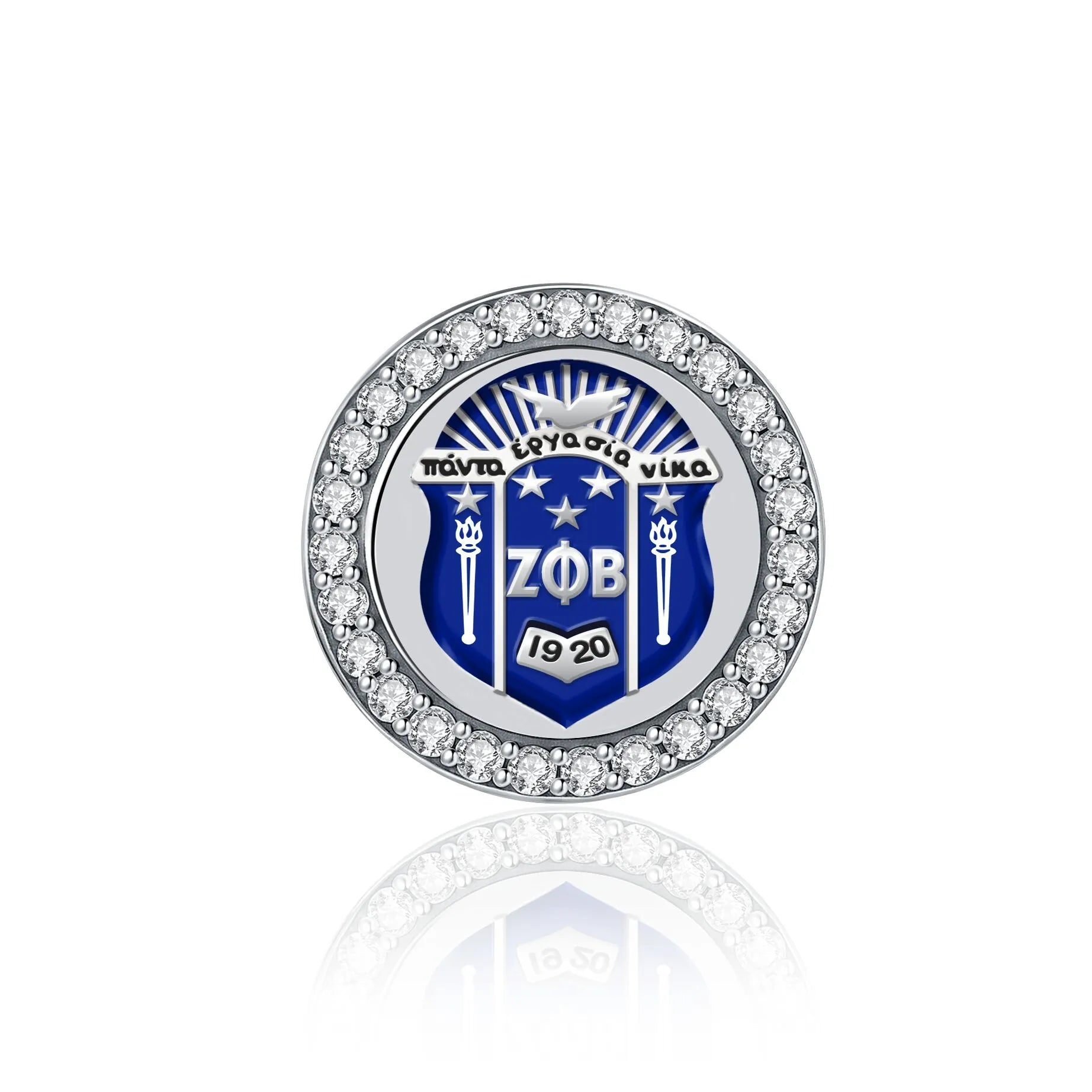 ZPHIB Shield Sterling Silver Charm (Fits Pandora) | Gratia Pearl