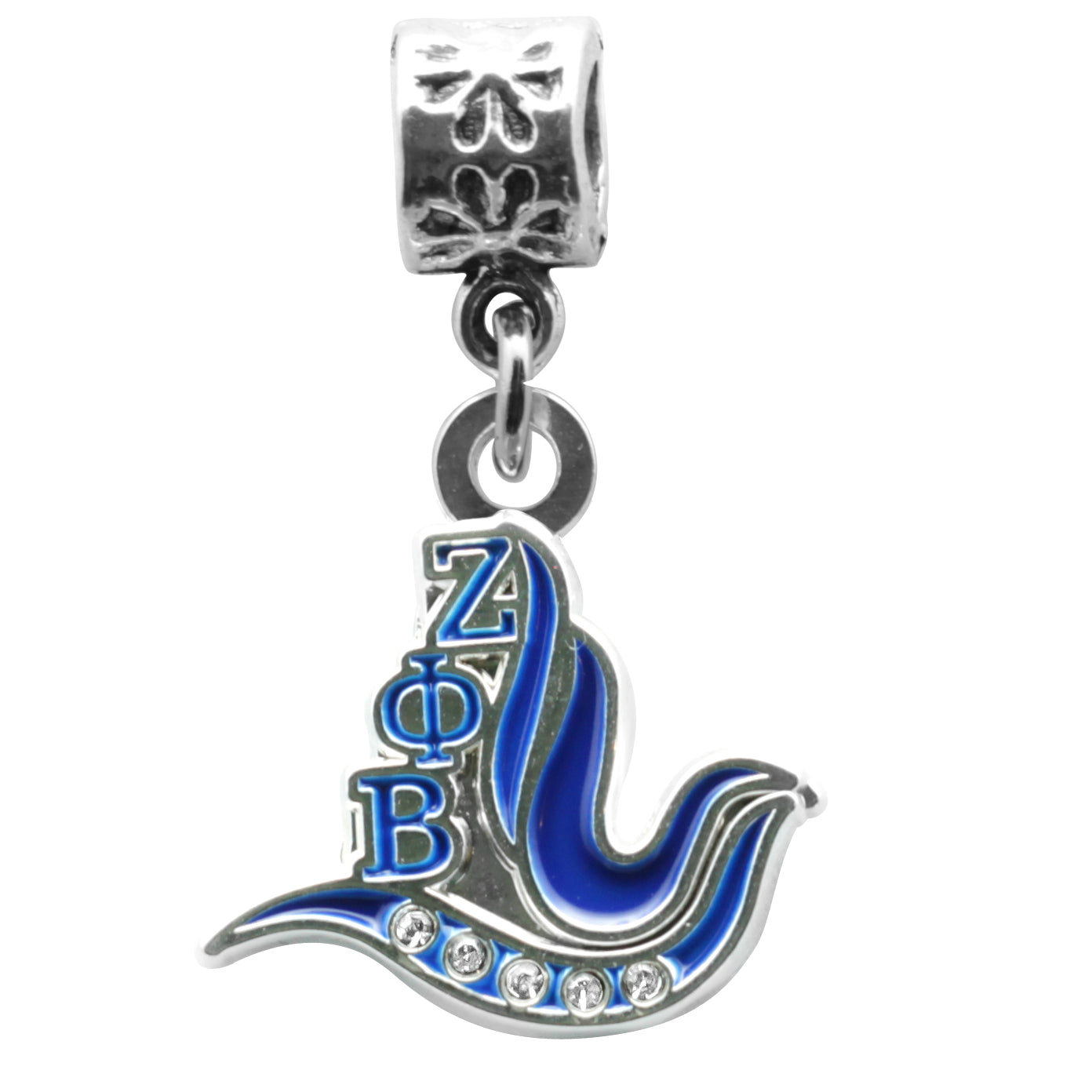 ΖPhiB Dove Charm | Zeta Charm Fits Pandora | Gratia Pearl